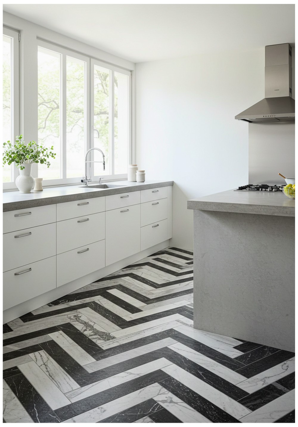 15 Stunning Stone Kitchen Floor Ideas for Every Style - The Newlywed