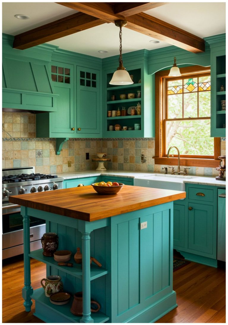 15 Trendy Aqua Kitchen Ideas to Brighten Your Space - The Newlywed