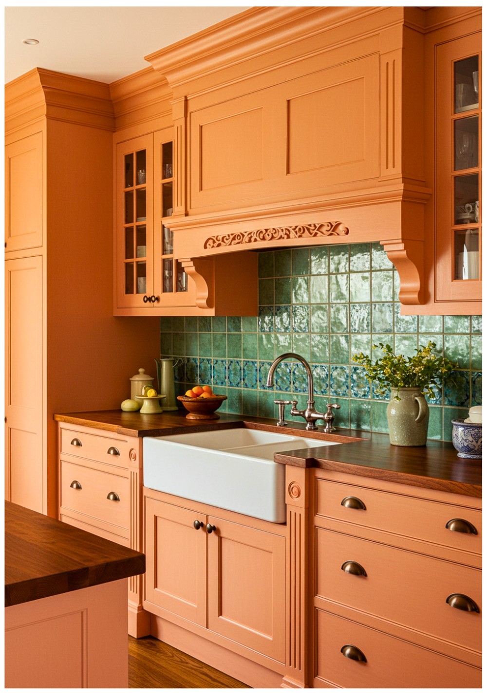 15 Perfect Peach Kitchen Cabinet Ideas for Stylish Upgrade - The Newlywed
