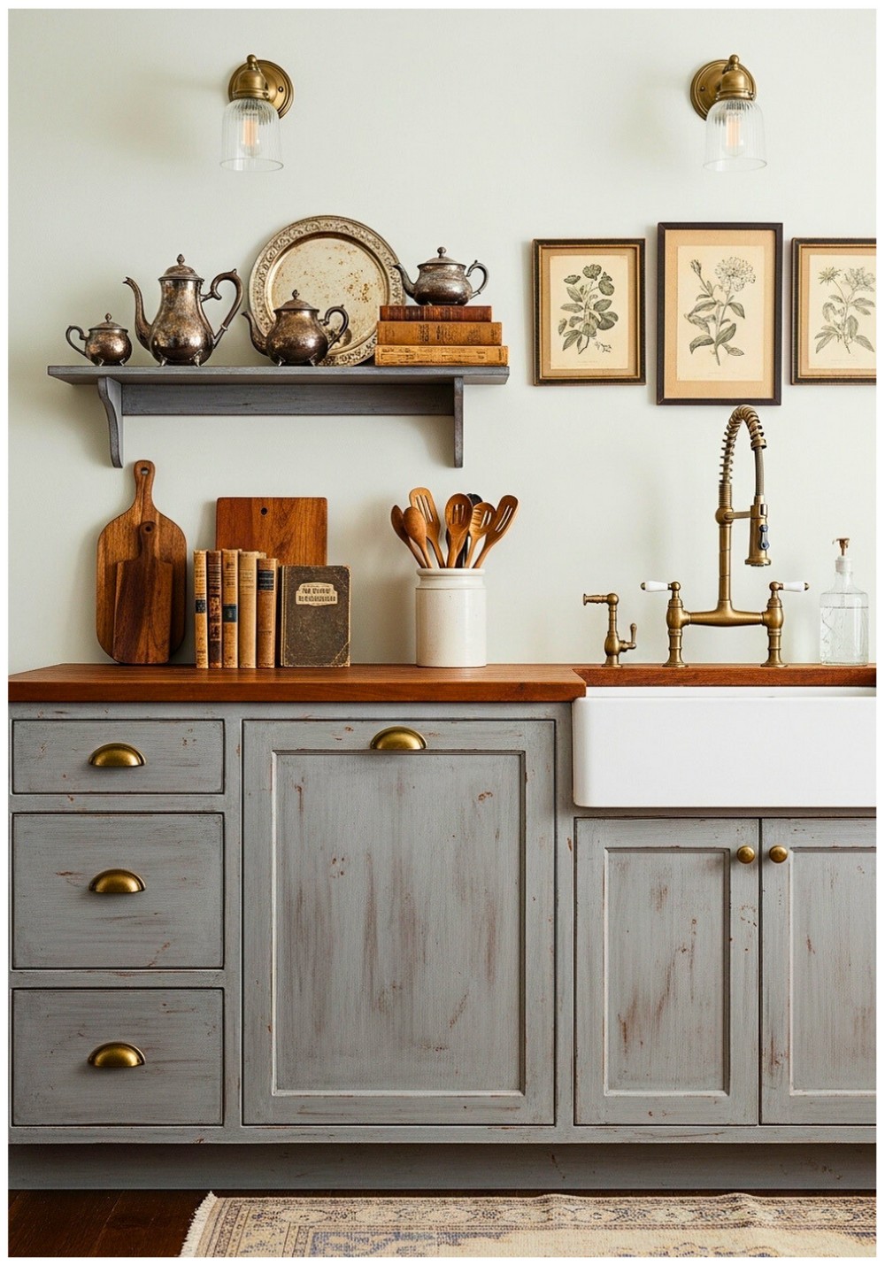 15 Stunning Gray Stained Kitchen Cabinet Ideas - The Newlywed