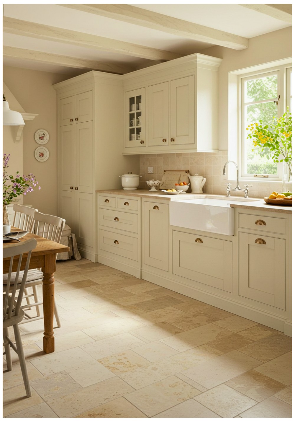 15 Stunning Stone Kitchen Floor Ideas for Every Style - The Newlywed