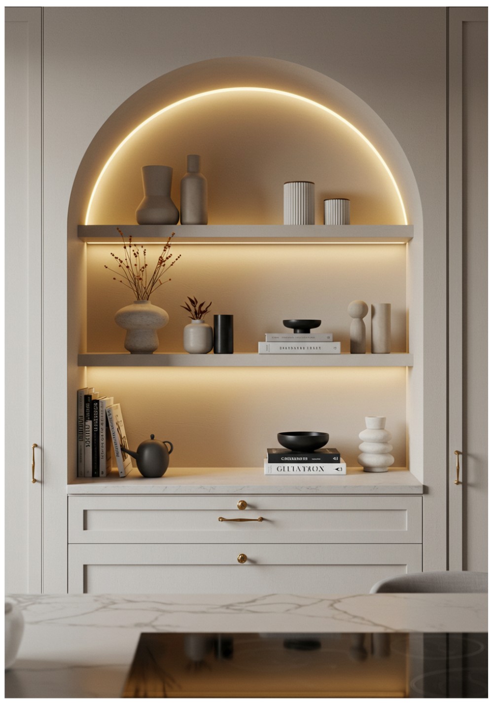 15 Stunning Modern Kitchen Arch Design Inspirations - The Newlywed