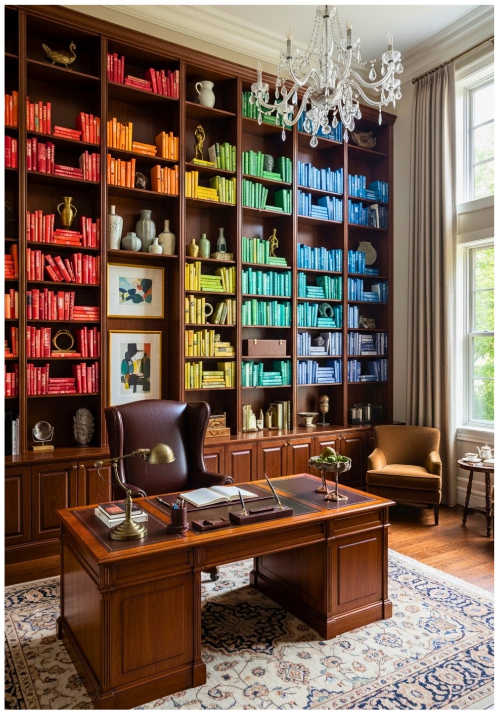 15 Home Office Background Wall Designs That Maximize Productivity - The ...