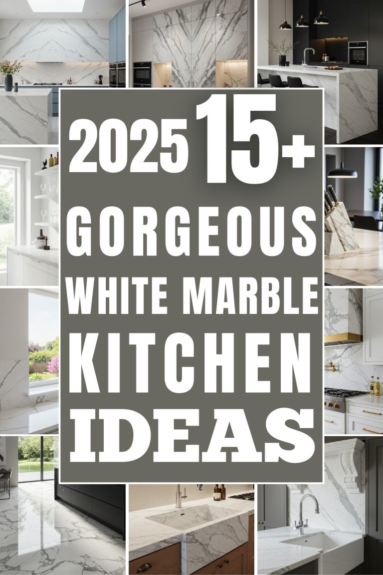 15 Gorgeous White Marble Kitchen Ideas For Luxurious Finish - The Newlywed