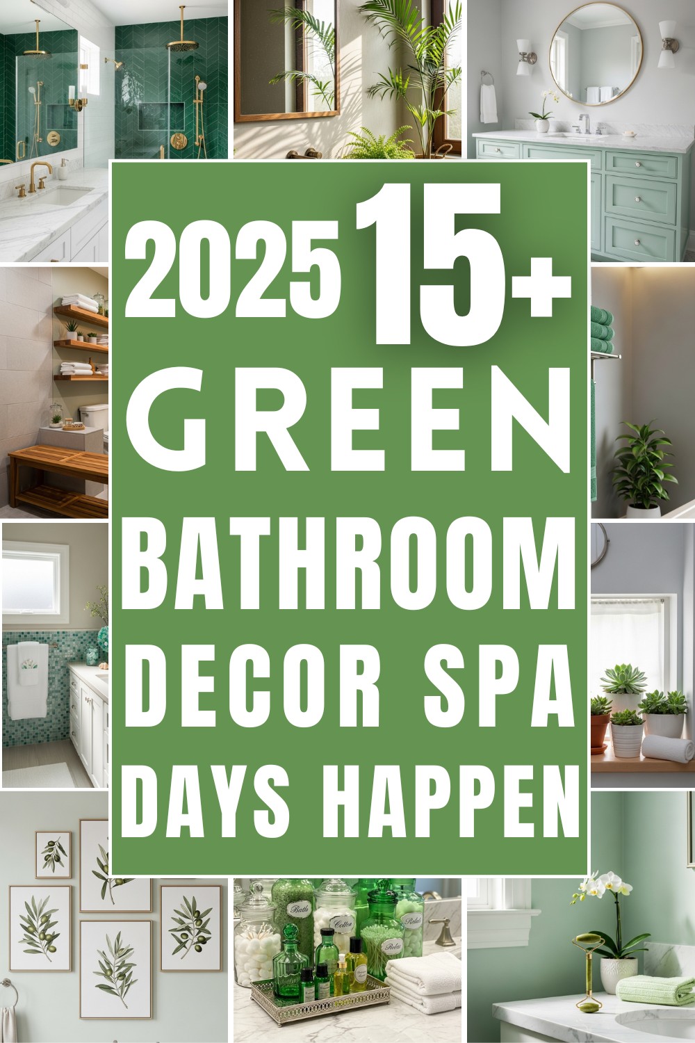 15 Green Bathroom Decor Ideas For Creating Peaceful Oasis - The Newlywed