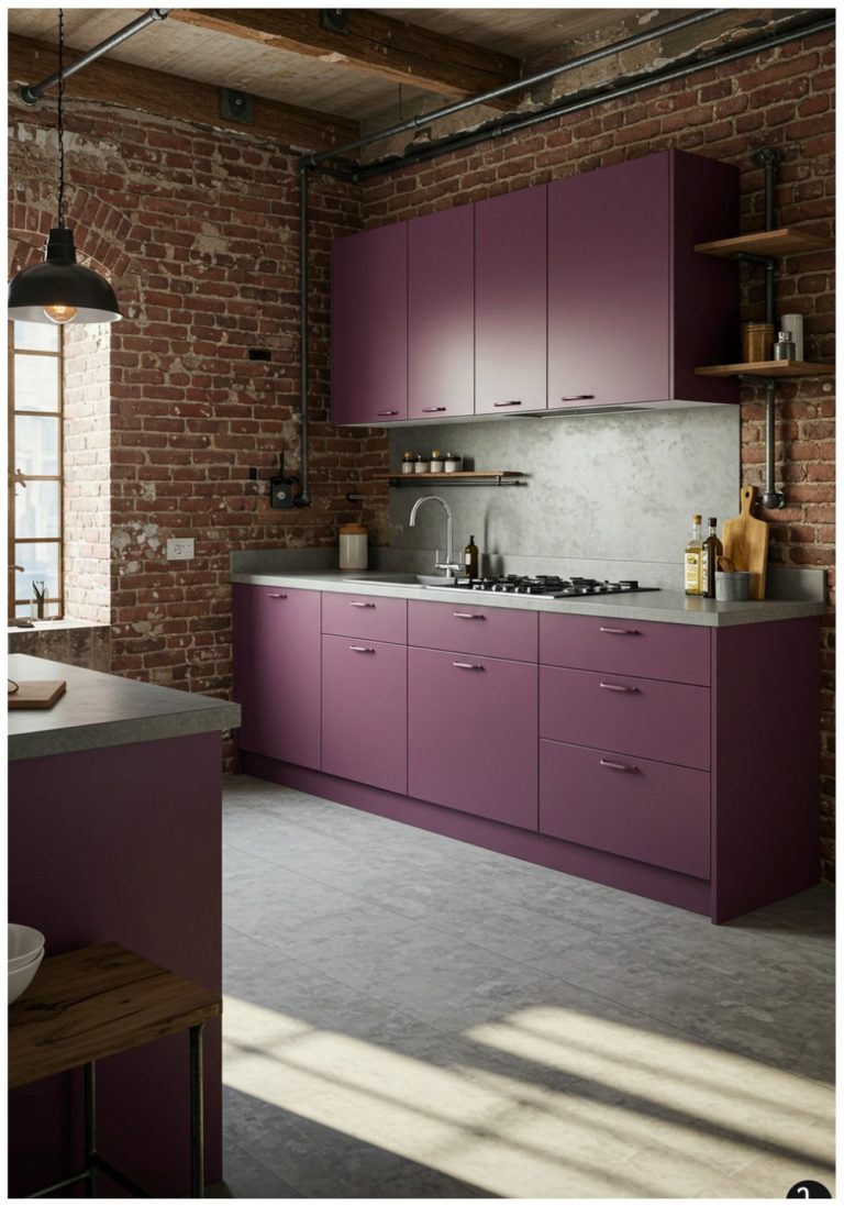 15 Plum Kitchen Cabinet Ideas for Chic Interior Design - The Newlywed