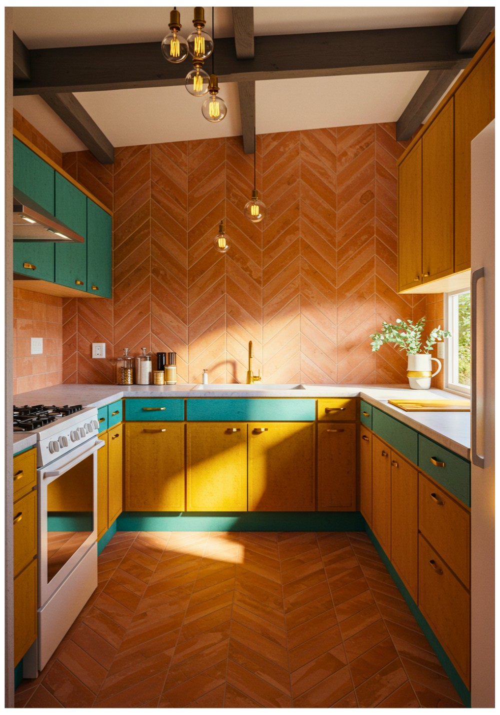 14 Terracotta Kitchen Tile Ideas For Refreshing Change - The Newlywed