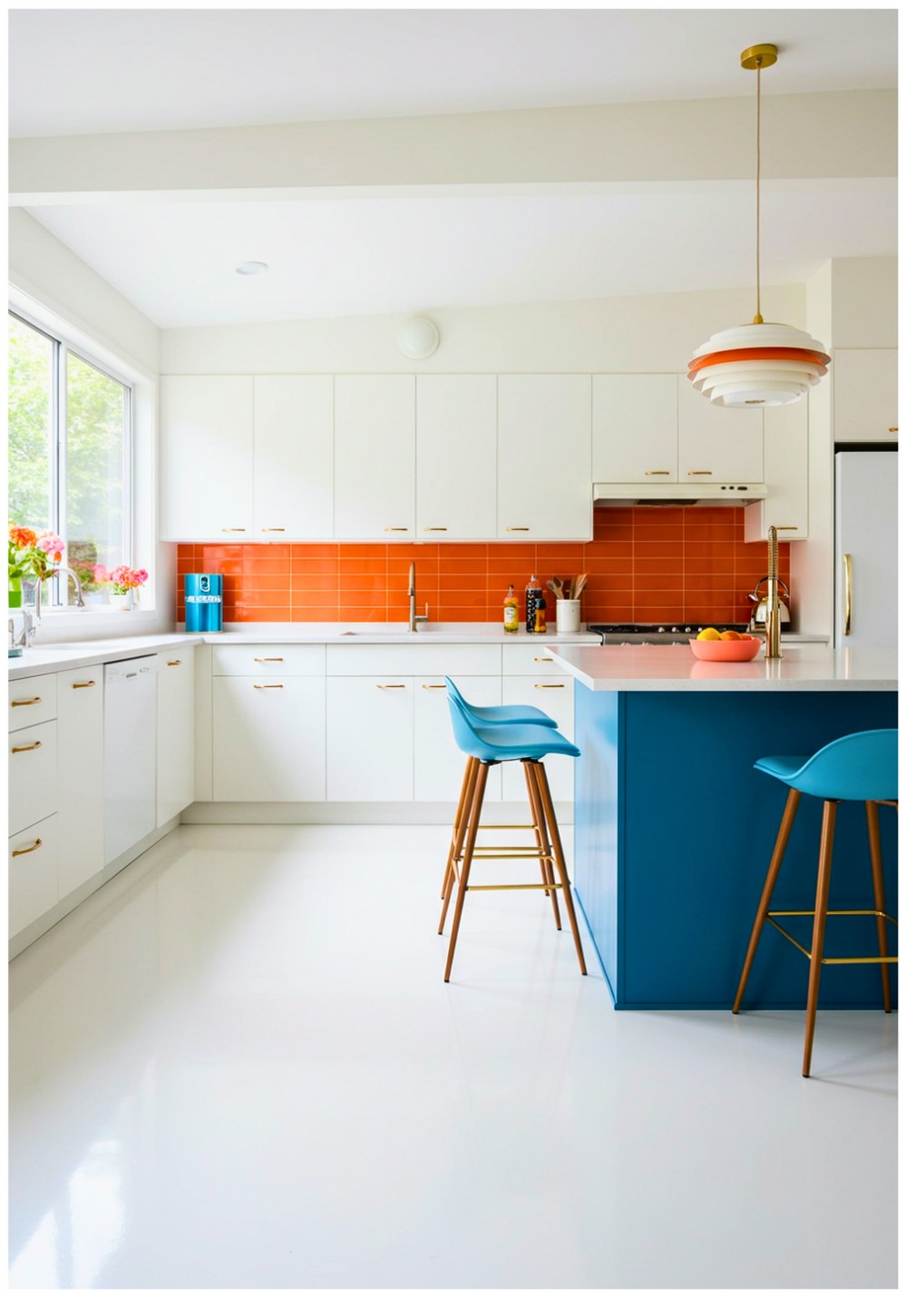 15 Must Try Stunning White Floor Kitchen Inspirations - The Newlywed