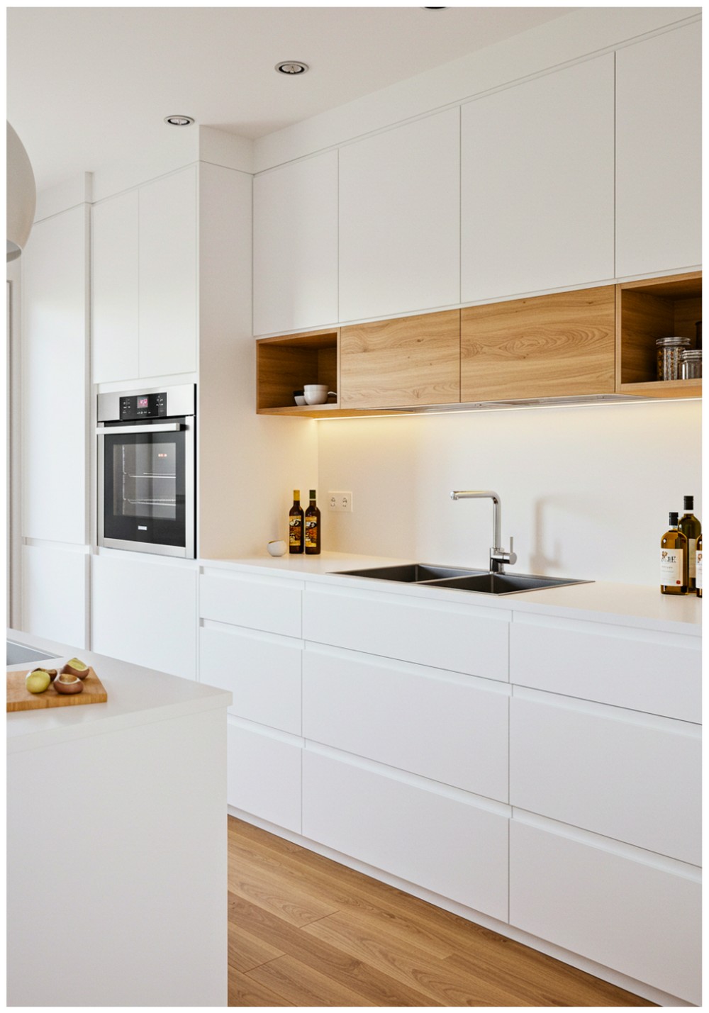 15 Must See White & Timber Kitchen Styles Blending Comfort - The Newlywed