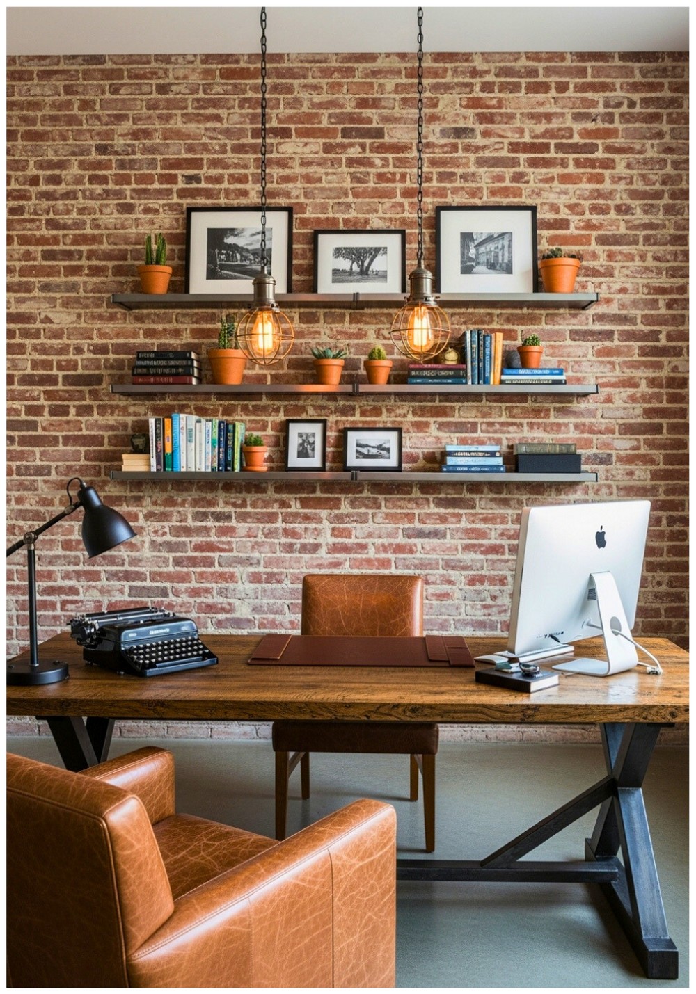 15 Home Office Background Wall Designs That Maximize Productivity - The ...