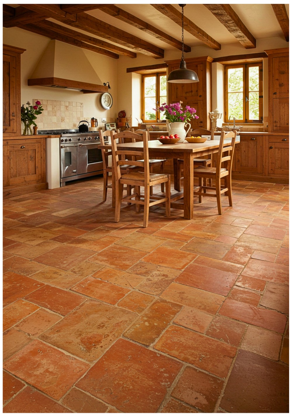14 Terracotta Kitchen Floor Ideas To Elevate Your Kitchen Decor - The ...