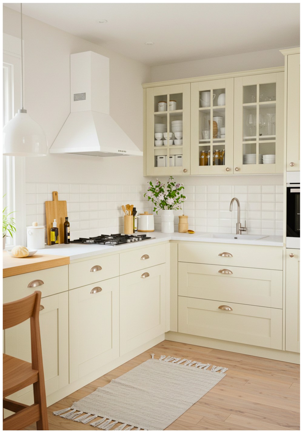 15 Beautiful Cream Kitchen Ideas with Bold Decor Accents - The Newlywed