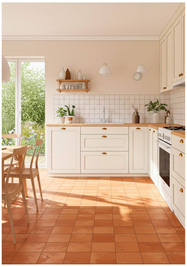 14 Terracotta Kitchen Tile Ideas For Refreshing Change - The Newlywed