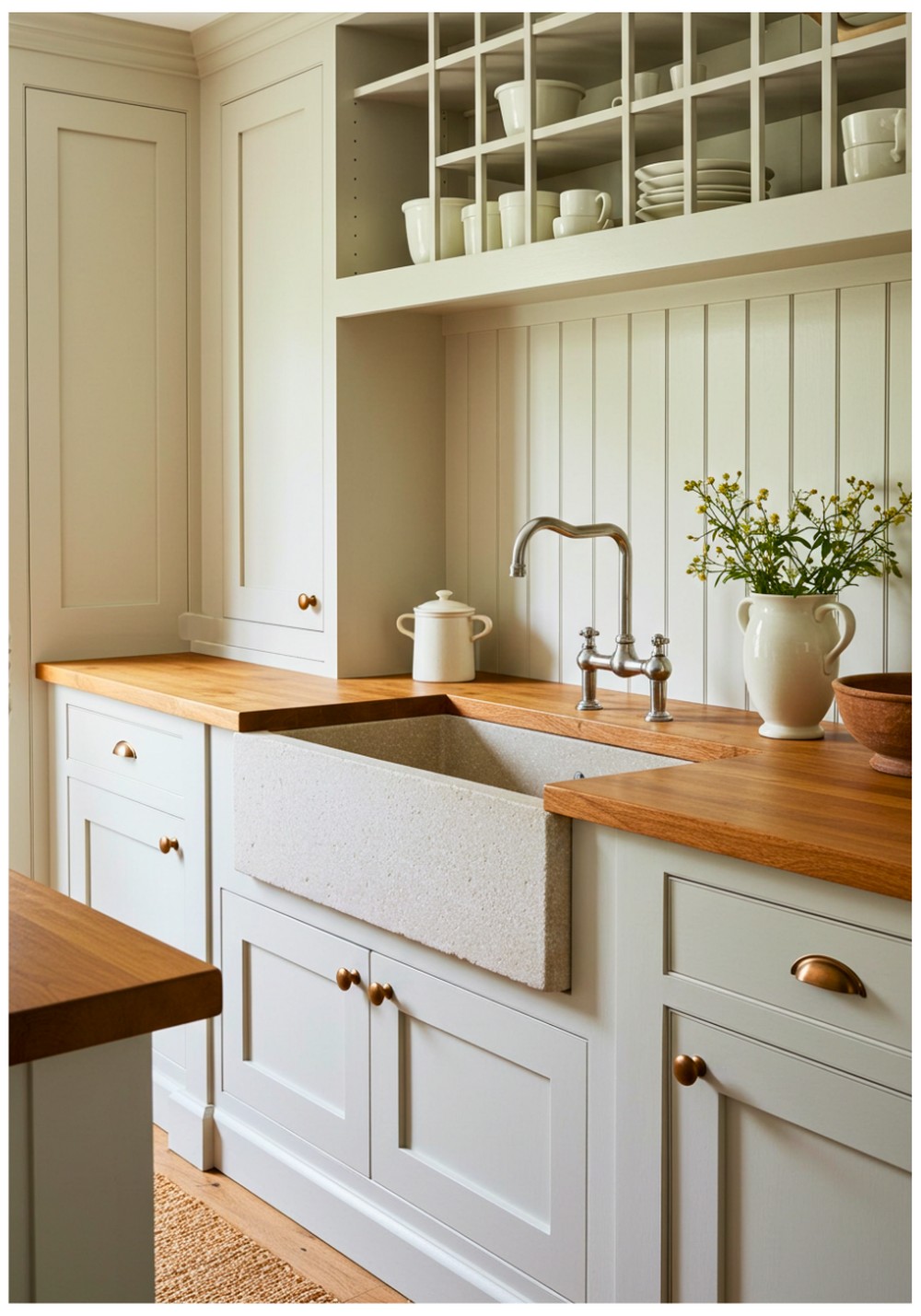 15 Beautiful Stone Sink Kitchen Ideas to Enhance Any Space - The Newlywed