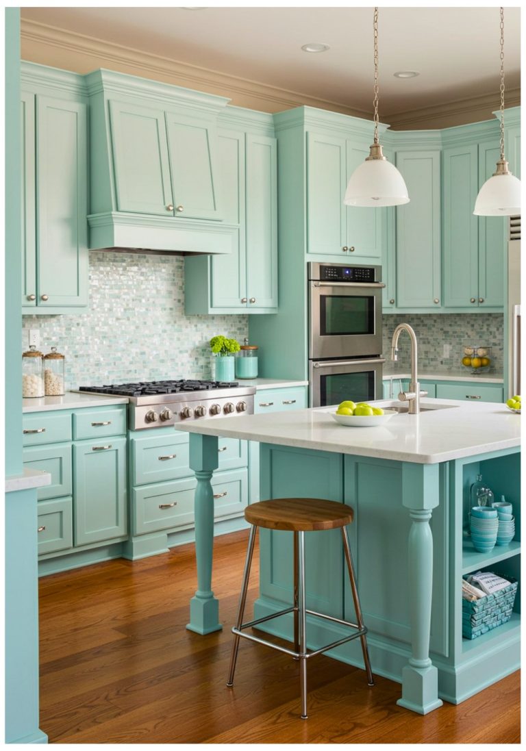 15 Best Turquoise Kitchen Ideas to Refresh Your Interior - The Newlywed