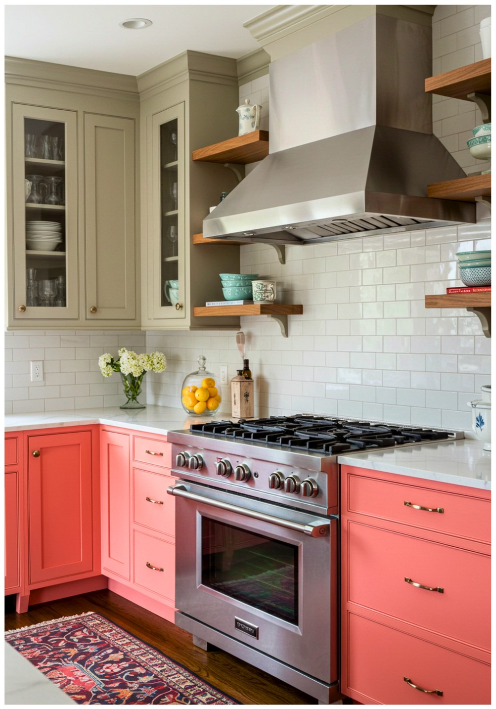 15 Trendy Coral Kitchen Ideas to Spruce Up Your Space - The Newlywed