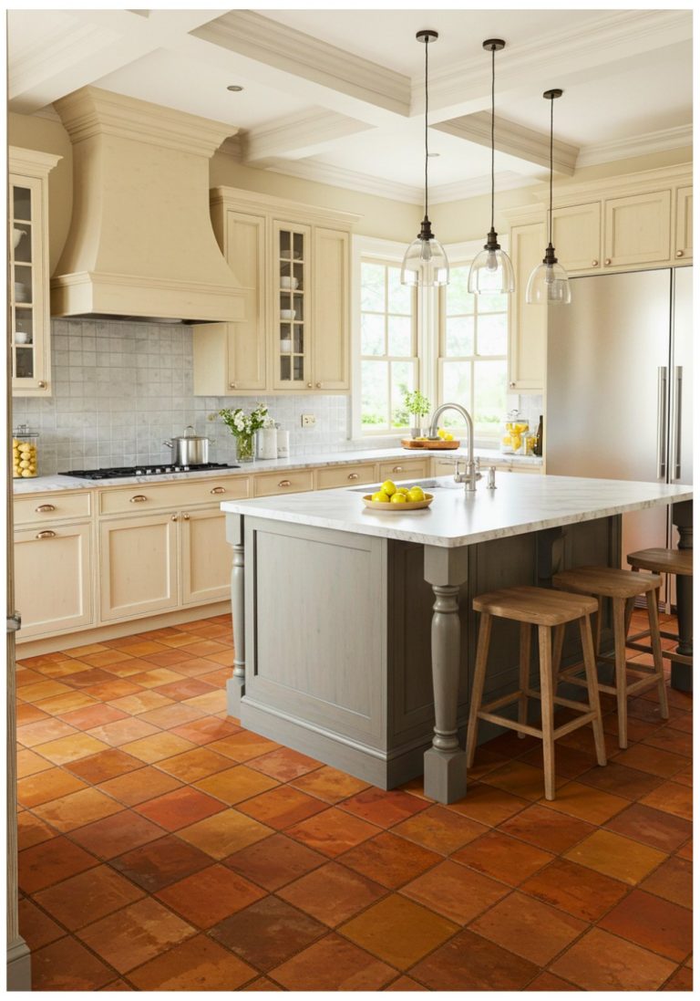 14 Terracotta Kitchen Floor Ideas To Elevate Your Kitchen Decor - The ...