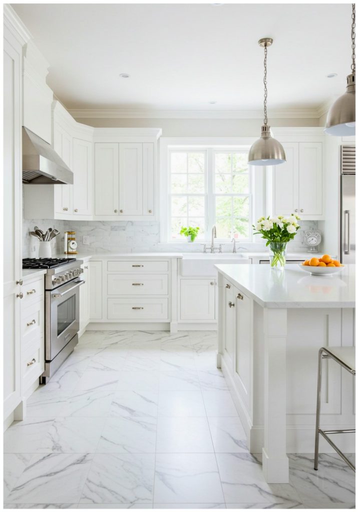 15 Must See White Kitchen Tile Ideas To Brighten Space - The Newlywed