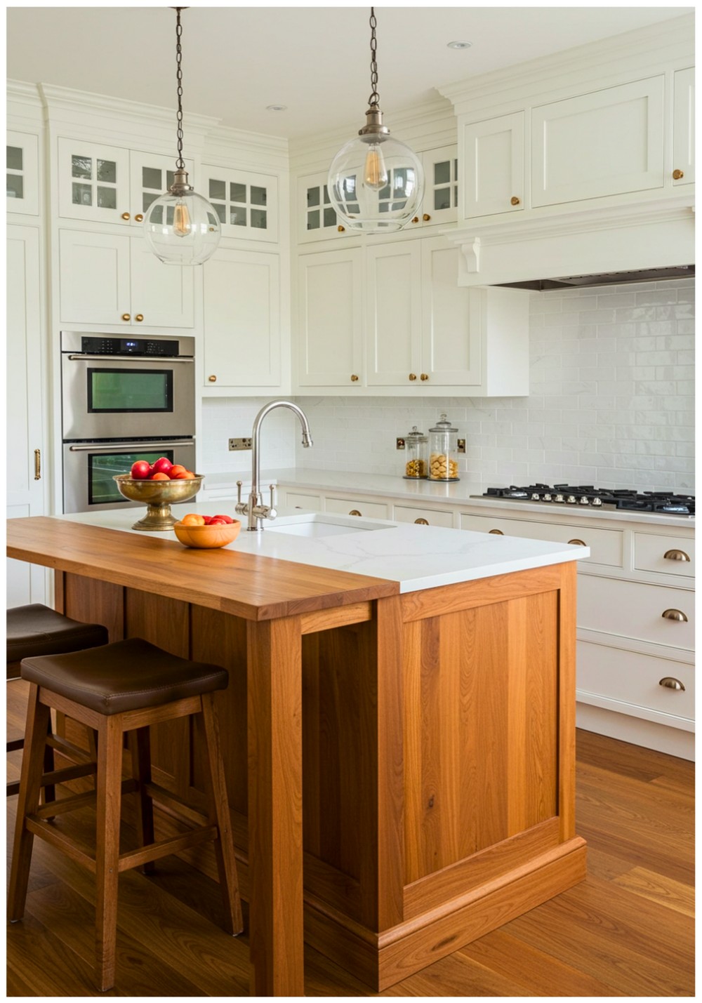 15 Must See White & Timber Kitchen Styles Blending Comfort - The Newlywed