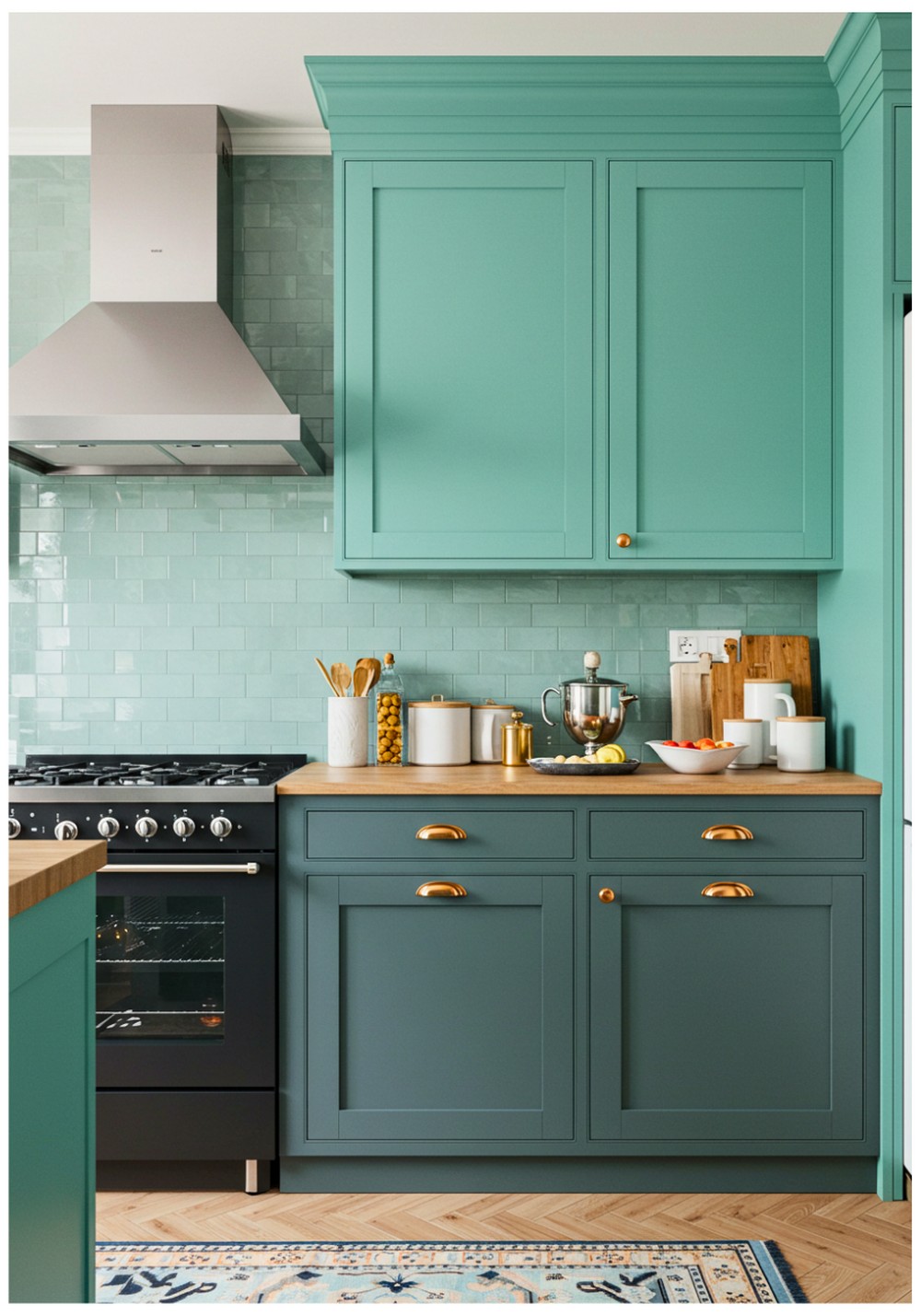 13 Turquoise Kitchen Cabinet Ideas to Refresh Your Kitchen - The Newlywed
