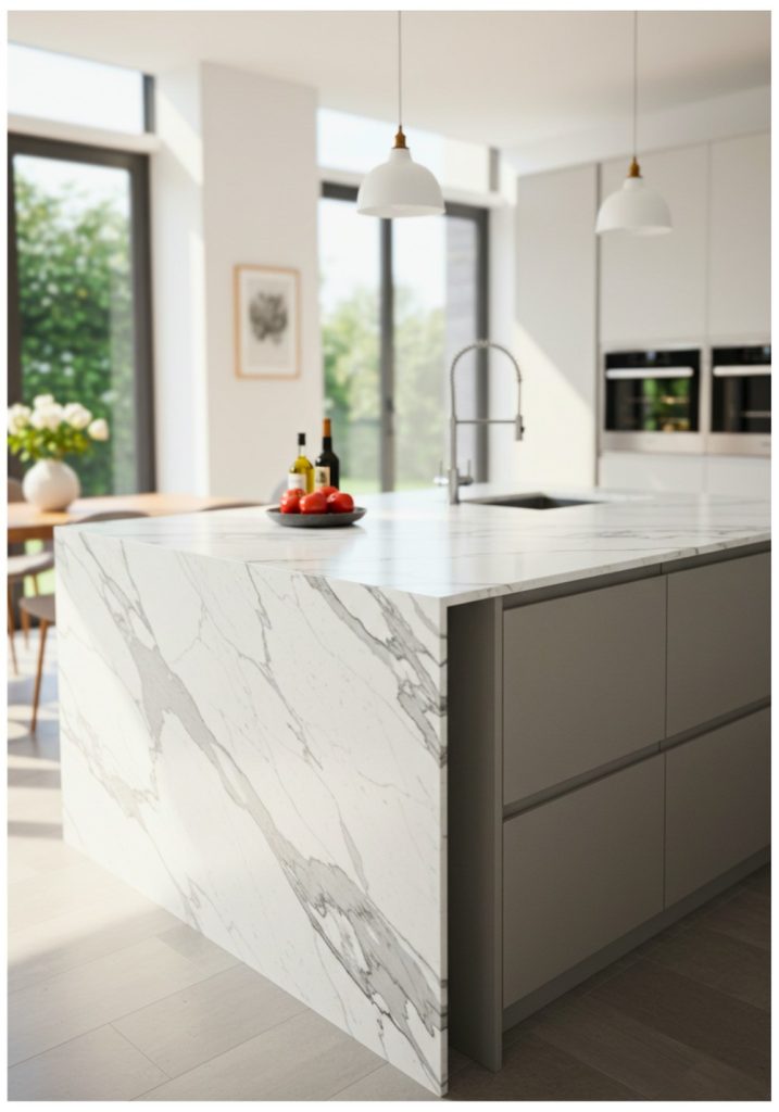 15 Gorgeous White Marble Kitchen Ideas For Luxurious Finish - The Newlywed
