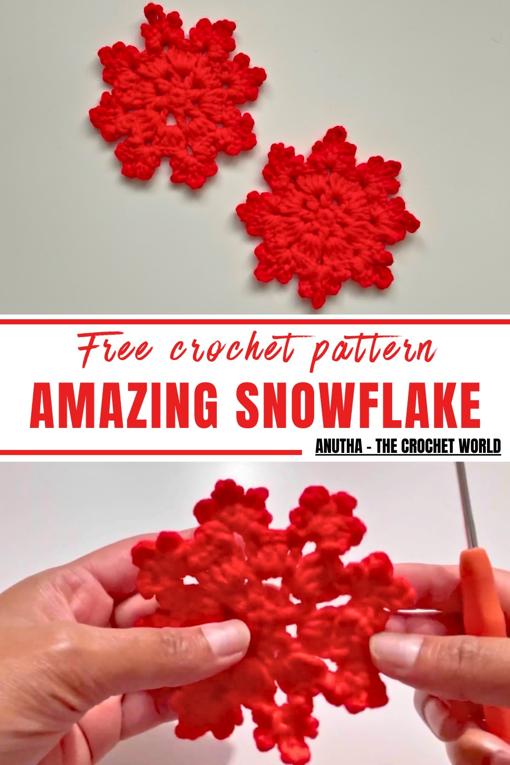 How to Free Crochet Snowflake Pattern for Chic Decors - The Newlywed