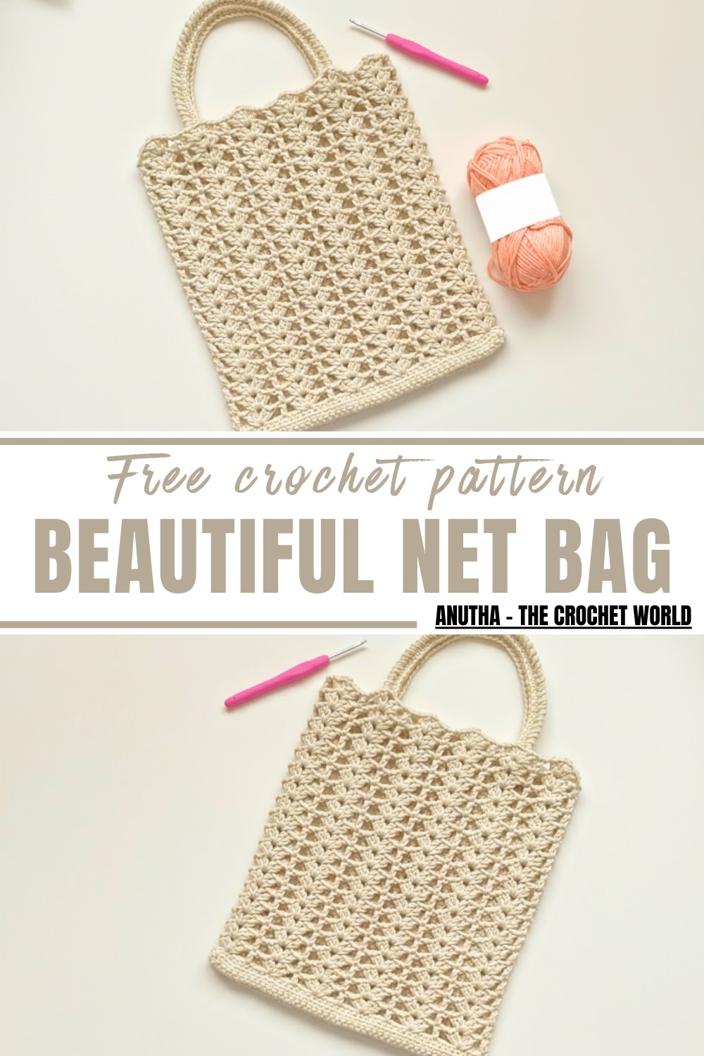 How to Easy Crochet Net Bag Pattern for Practical Fashion - The Newlywed
