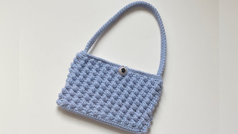 Crochet Bobble Stitch Baguette Bag Pattern for a Unique Wardrobe - The ...