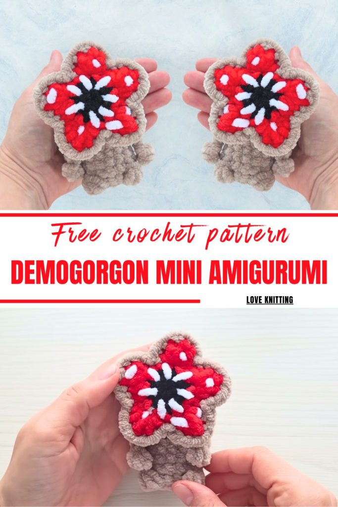 Easy Crochet Demogorgon Mini Amigurumi Pattern for Fun Looks - The Newlywed