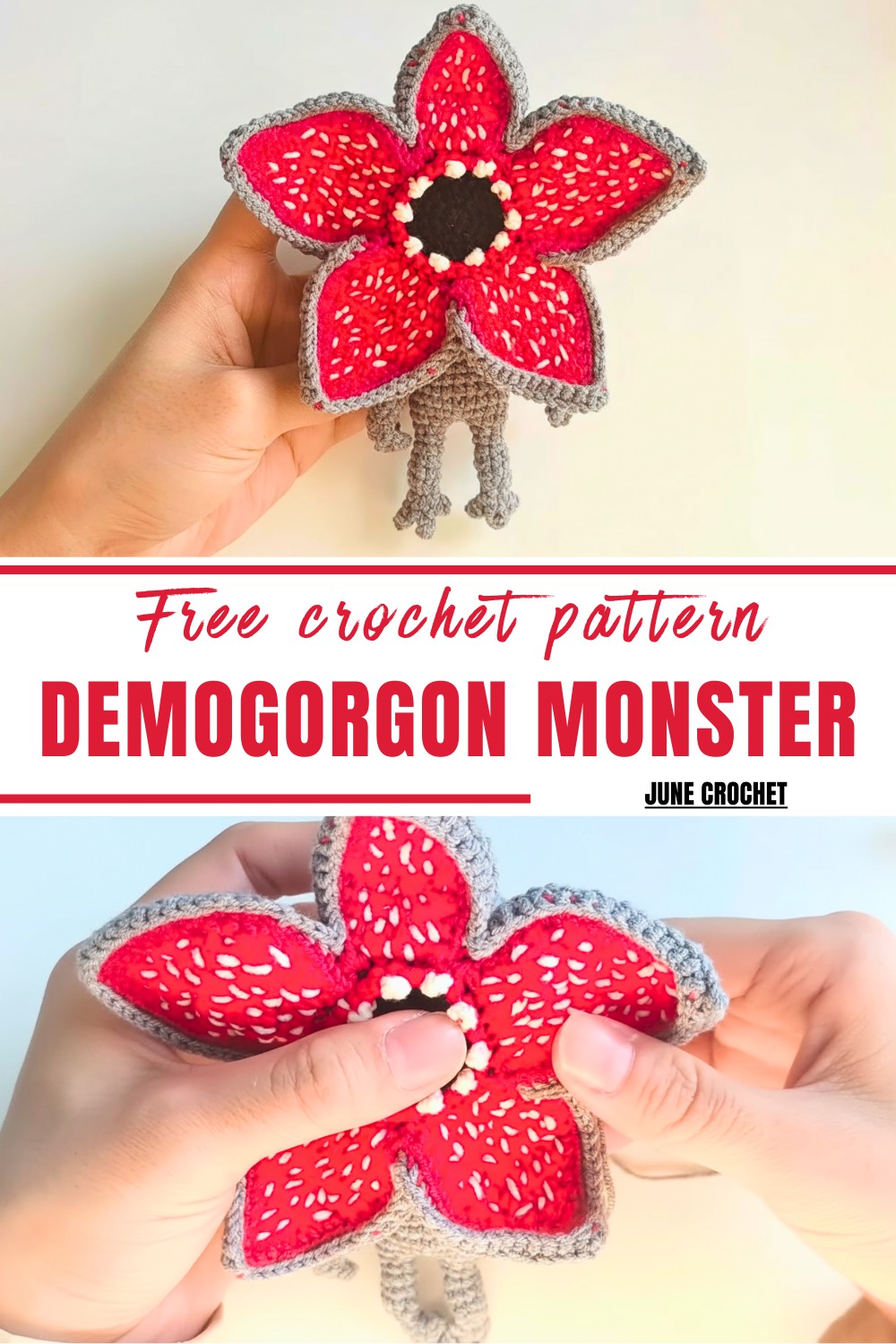 Free Crochet Demogorgon Monster Pattern Everyone Will Love - The Newlywed