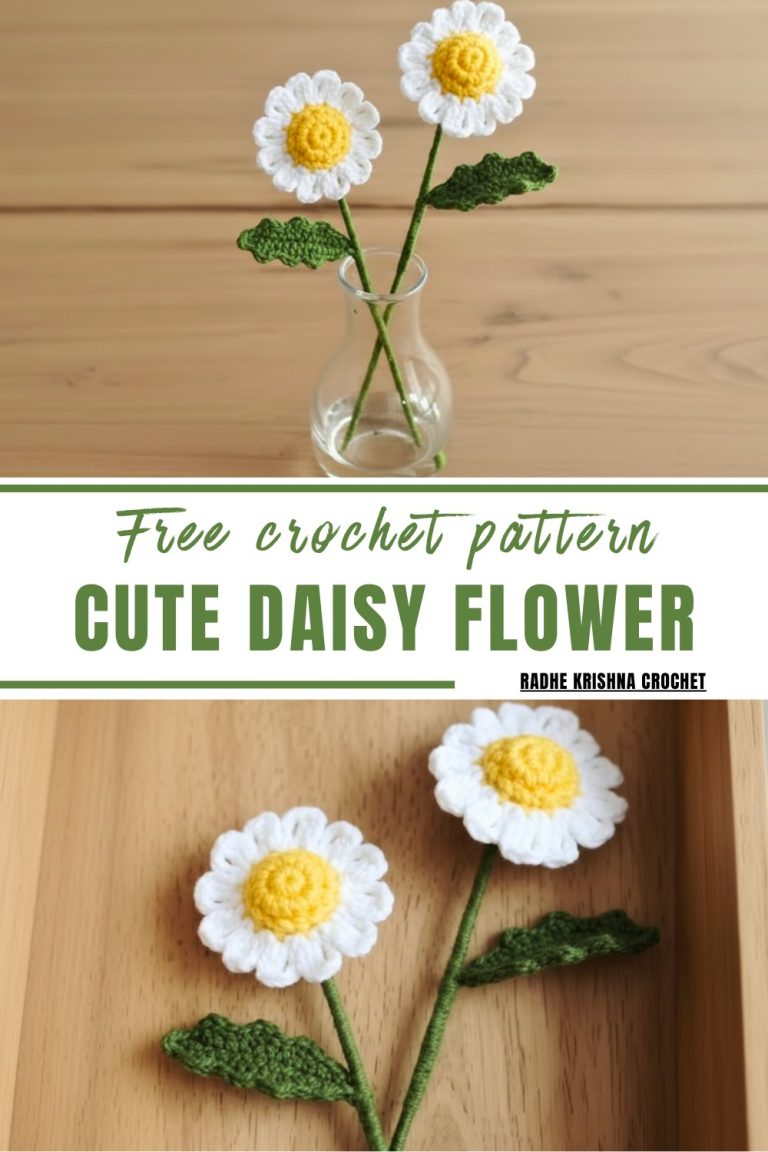 How to Crochet Daisy Flower Pattern for Delightful Embellishments - The ...