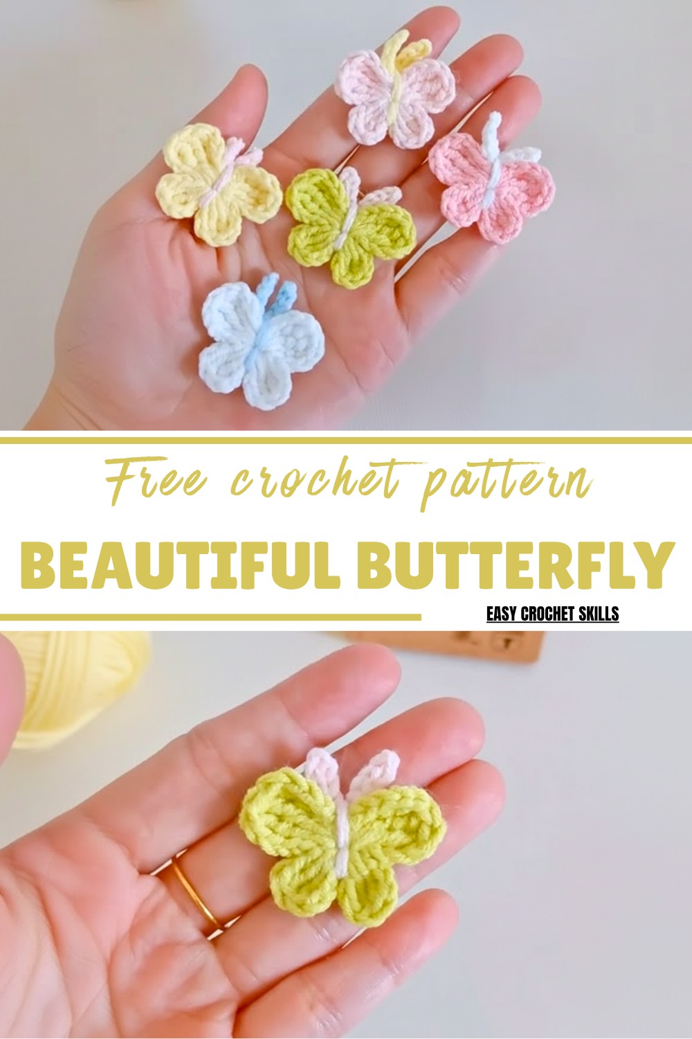 How to Cute Crochet Butterfly Pattern to Upgrade Your Projects - The ...