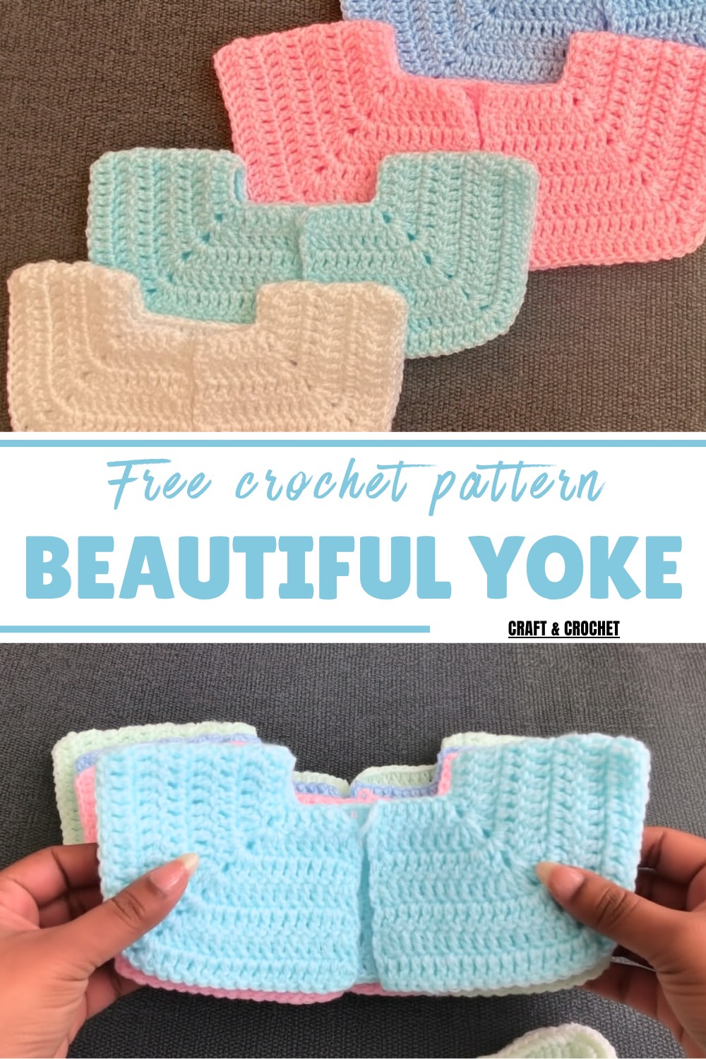 How to Beautifully Crochet Yoke Pattern for Any Project - The Newlywed